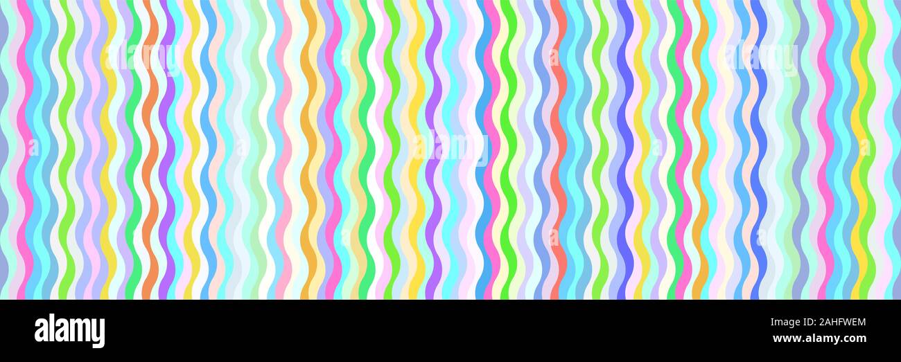 Widescreen abstract geometric background. Multicolor wavy stripes ...