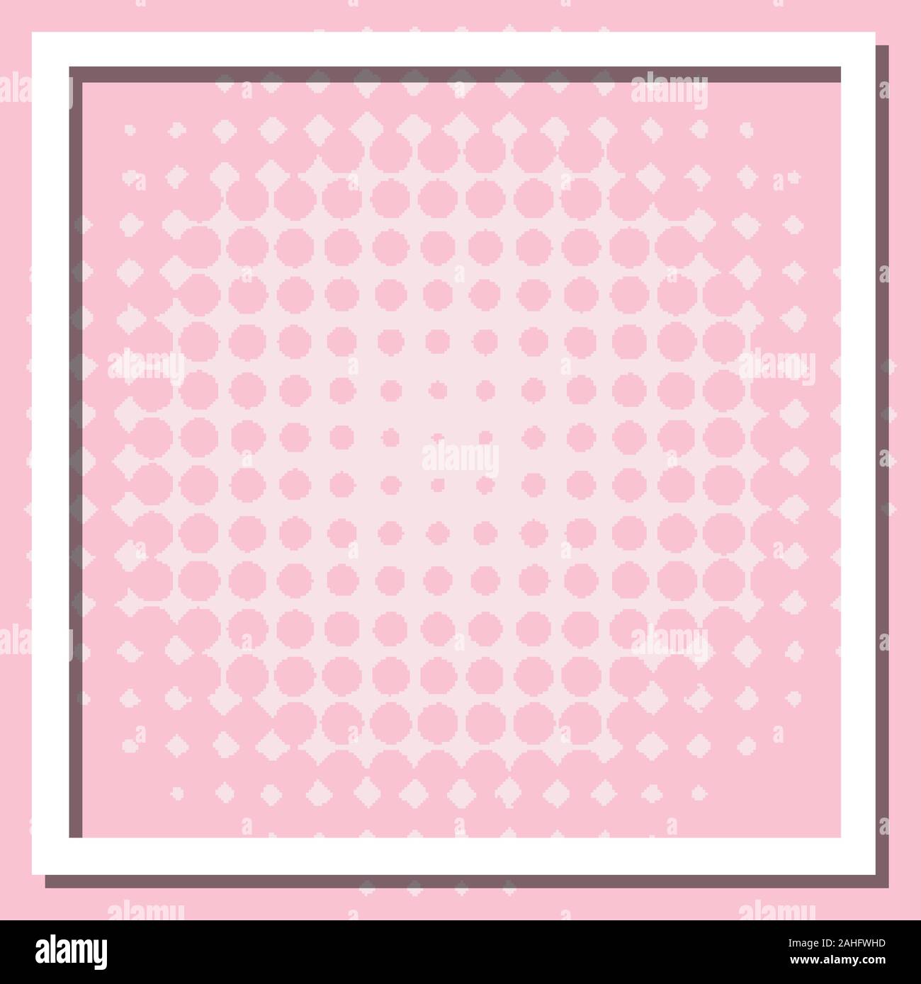 Frame template design with pink dots illustration Stock Vector Image ...