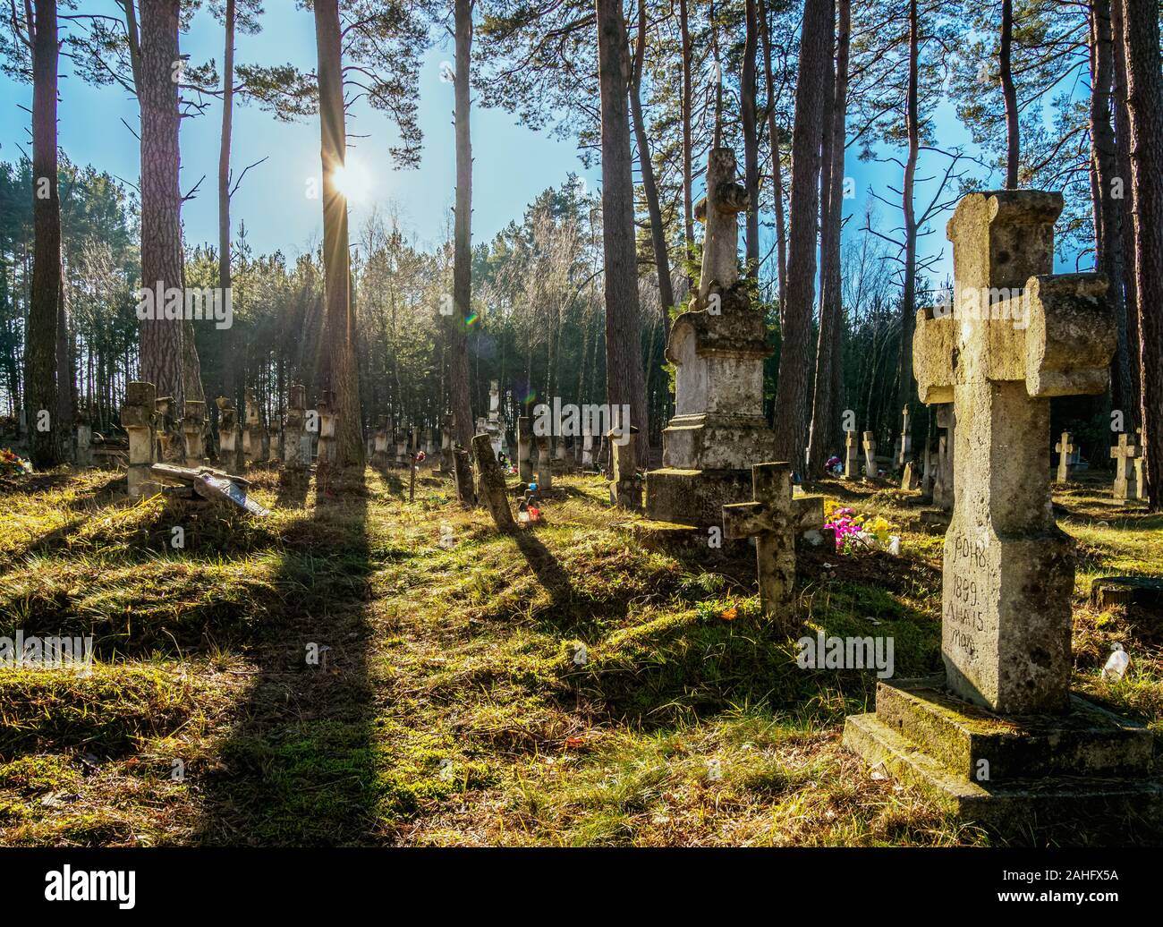 Old graveyard in gorajec hi-res stock photography and images - Alamy
