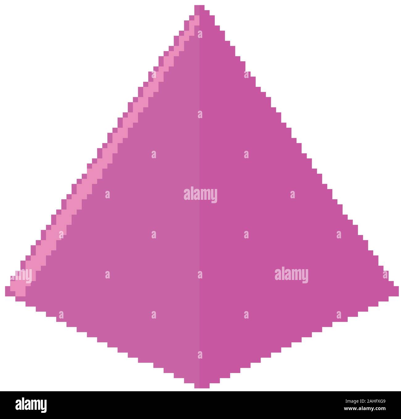 Geometry shape of triangle in pink illustration Stock Vector Image ...