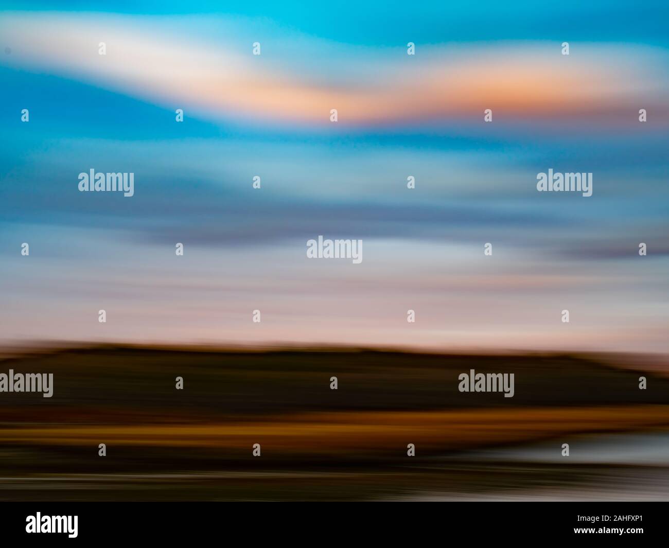 Abstract Mountain And Sky With Blurry Movement Stock Photo - Alamy