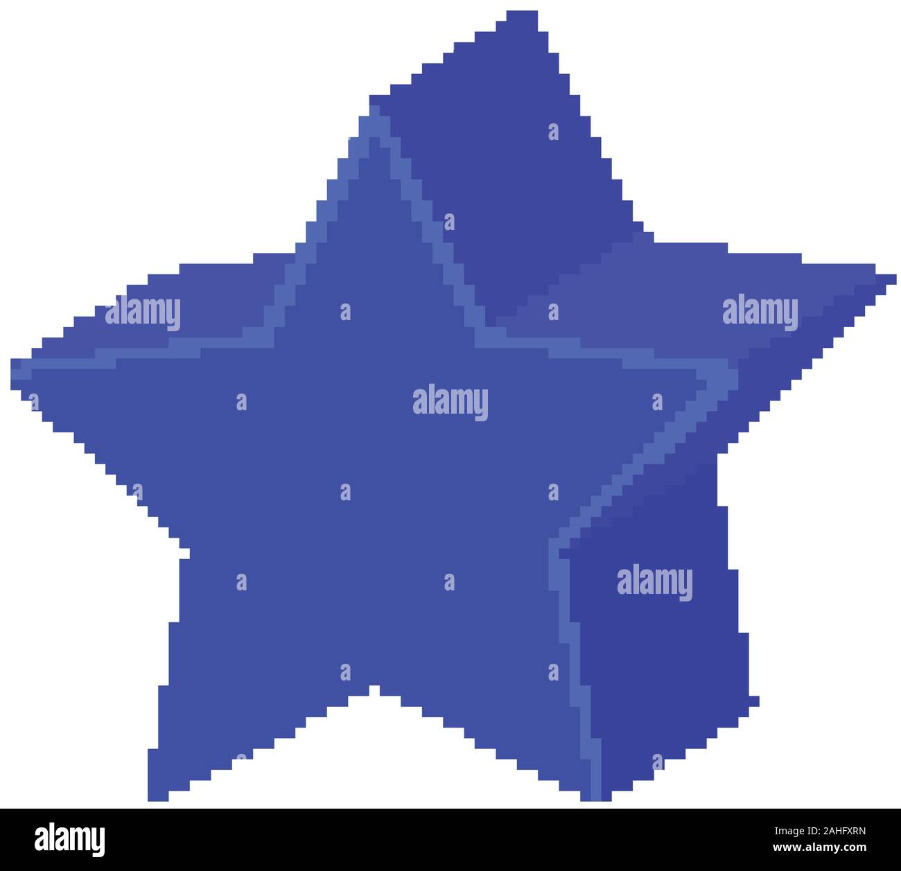 Geometric shape of star in blue illustration Stock Vector Image & Art ...