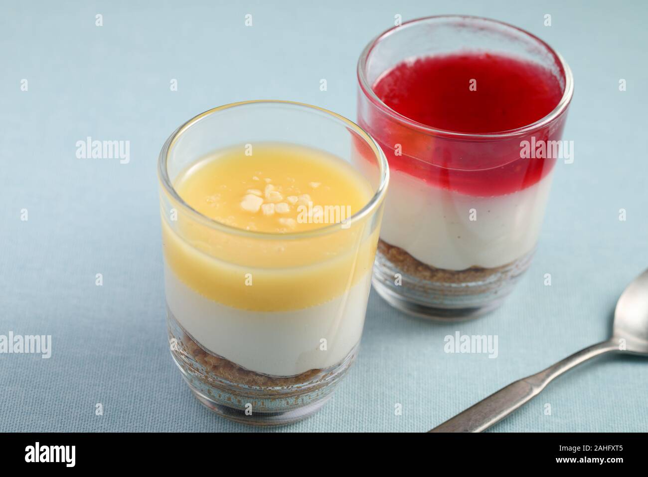 Closeup delicious layered trifle hi-res stock photography and images ...