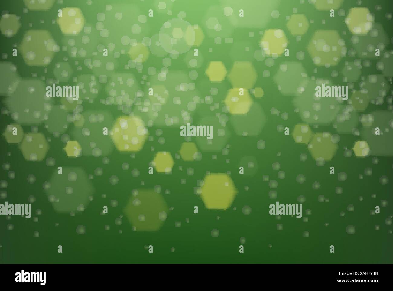 Background design with green hexagon patterns illustration Stock Vector ...