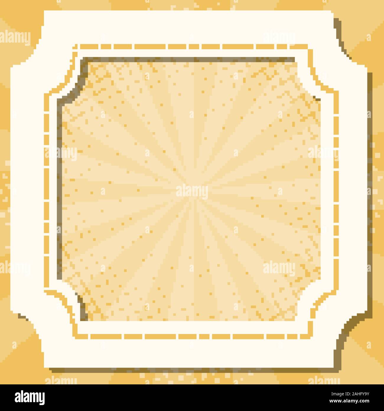 Yellow background template with frame illustration Stock Vector Image ...