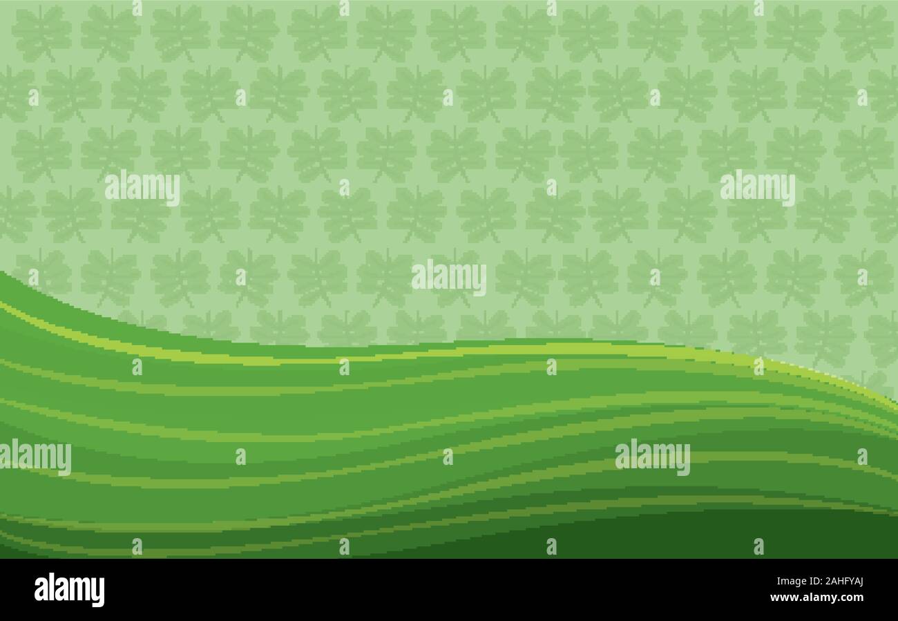 Background design with green abstract patterns illustration Stock ...