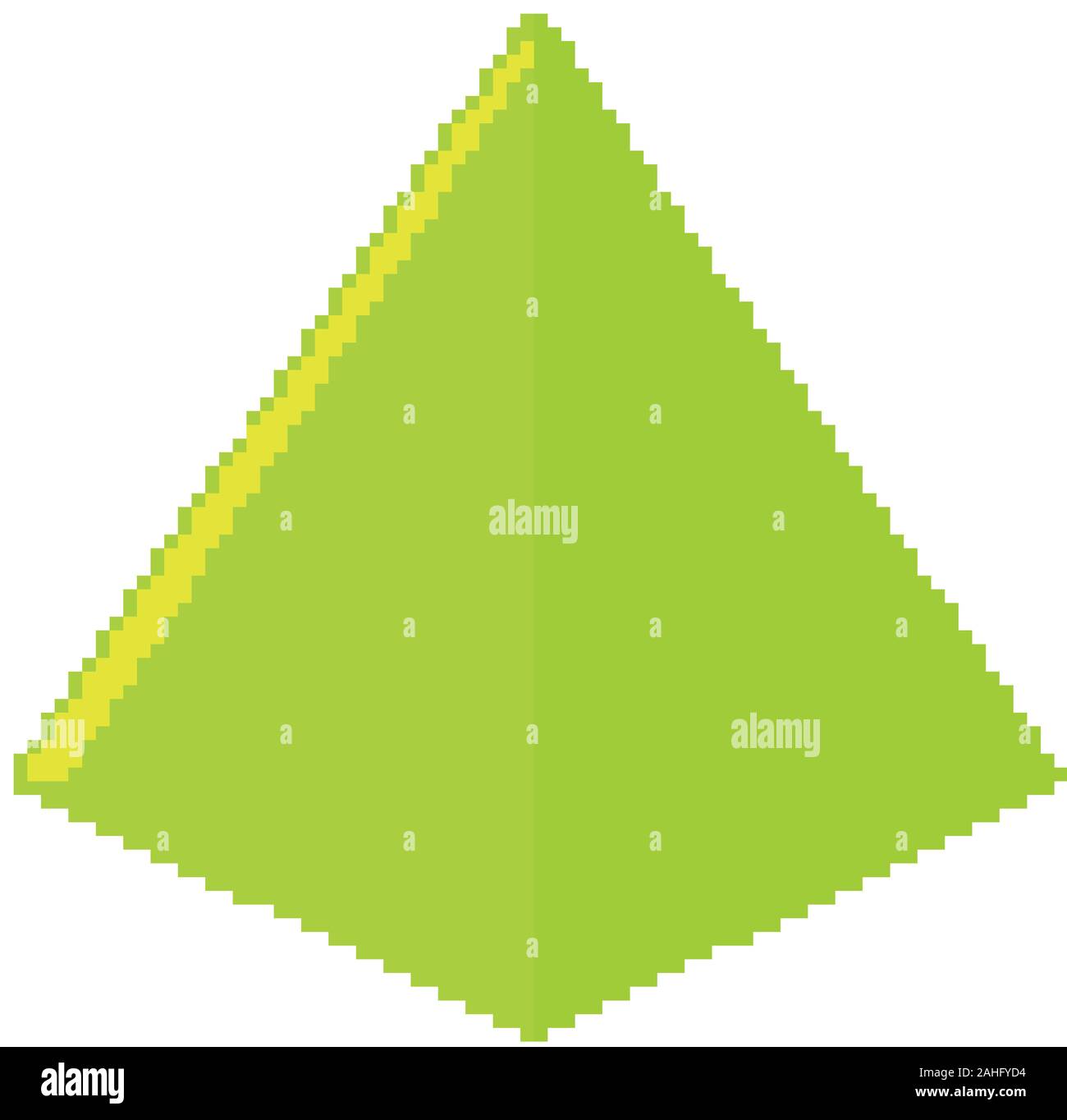 Geometry shape of triangle in green illustration Stock Vector Image ...