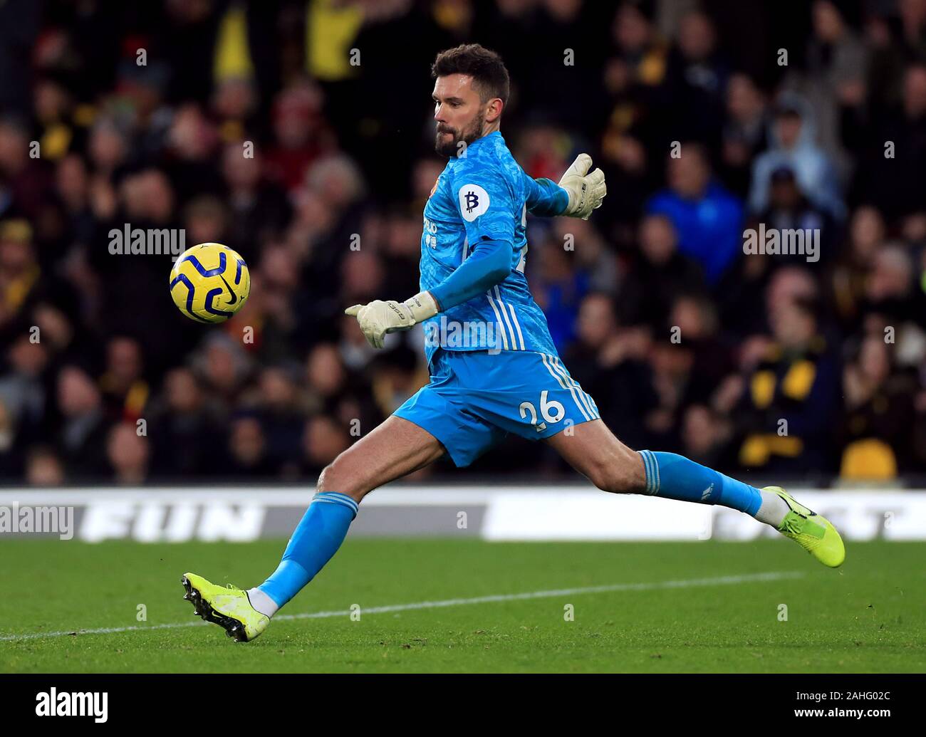 Watford goalkeeper Ben Foster during the Premier League match at ...