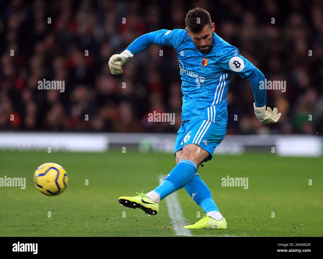 Watford goalkeeper Ben Foster during the Premier League match at ...