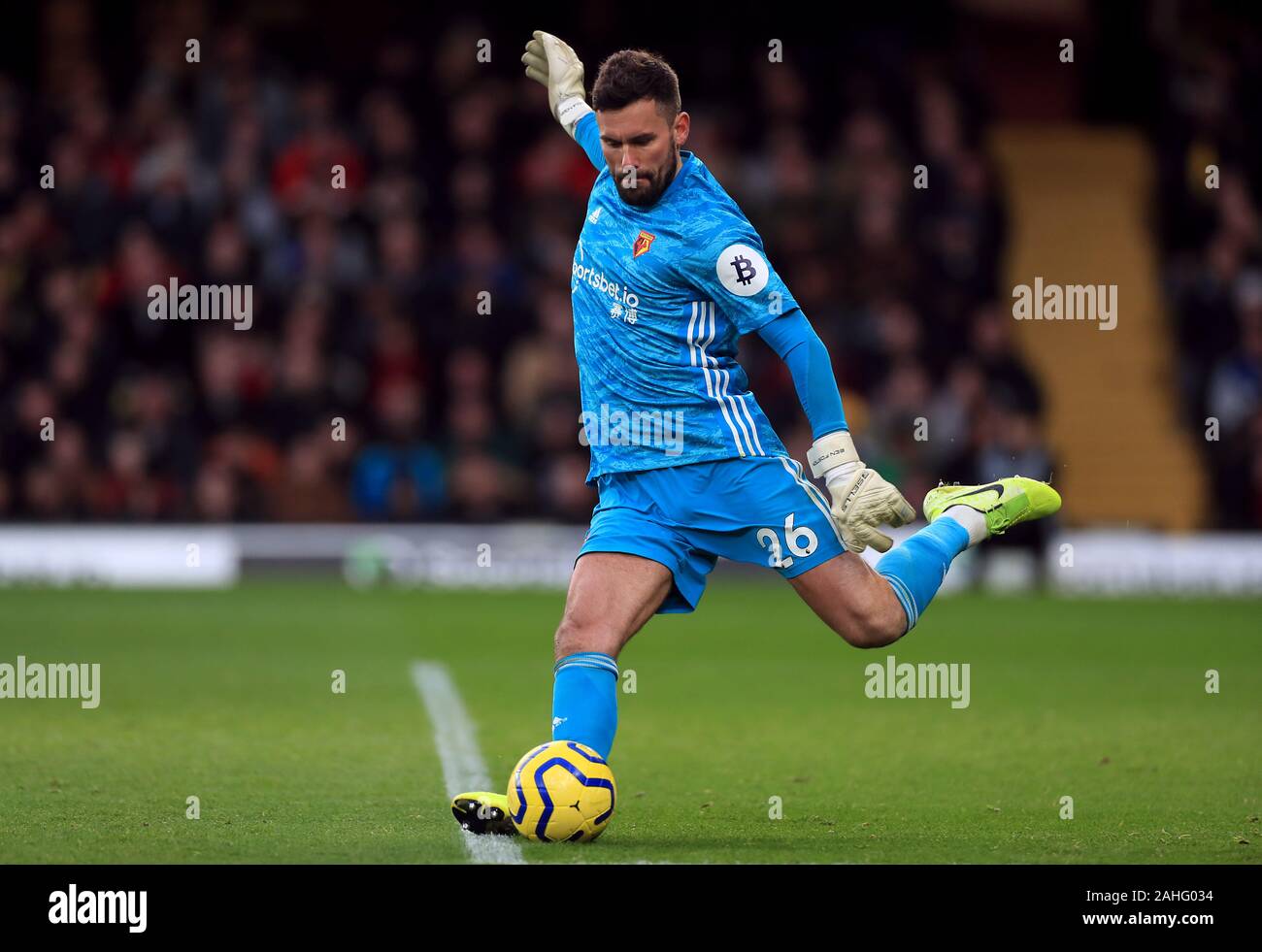 Watford goalkeeper Ben Foster during the Premier League match at ...