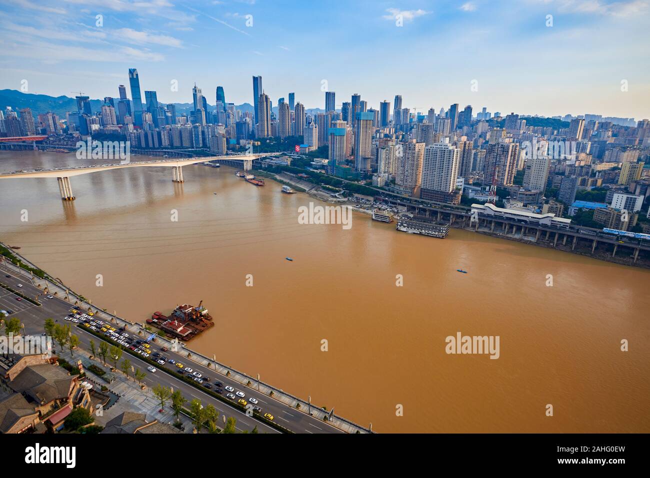 Chongqing bridges at night hi-res stock photography and images - Alamy