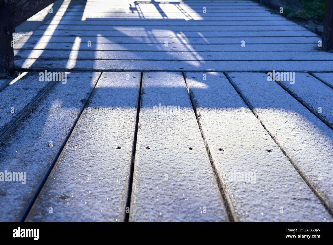Roof tiles. Winter roof background with snow on it Stock Photo - Alamy