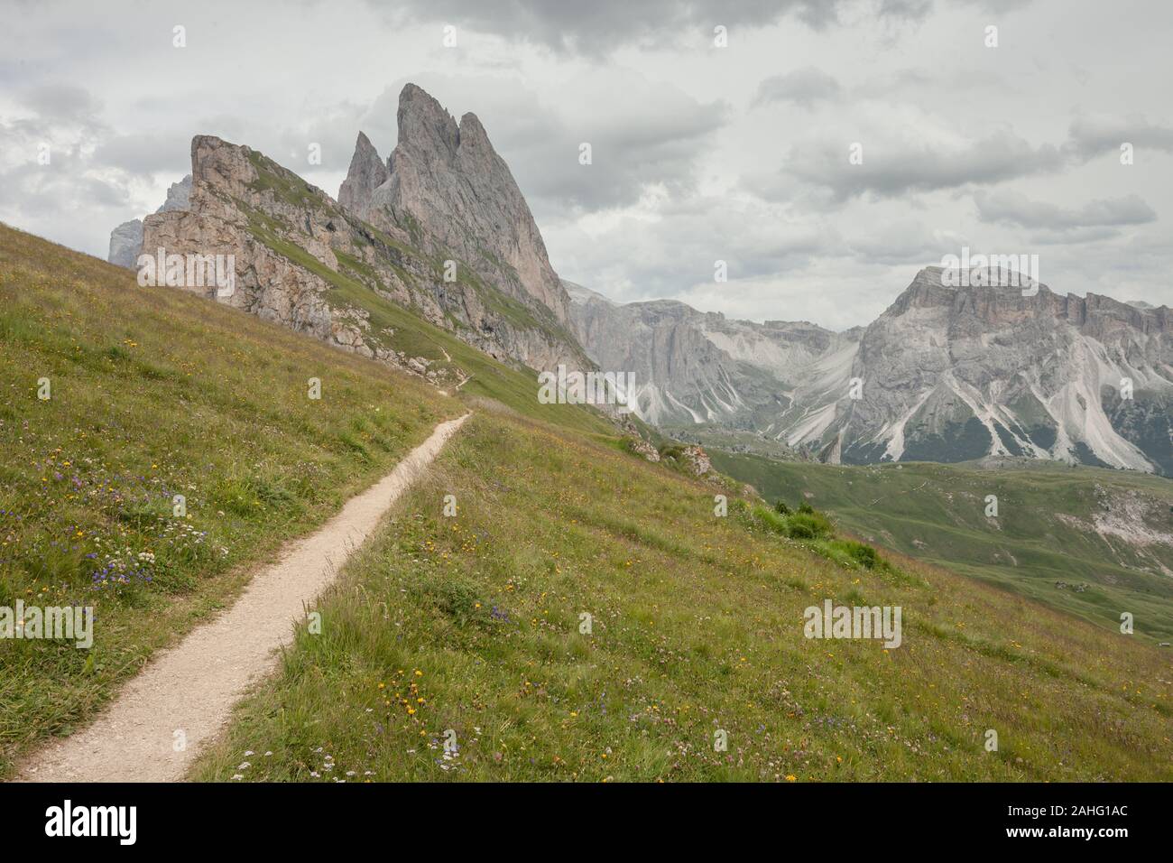 view of the Seceda area in the Italian Dolomites Stock Photo - Alamy