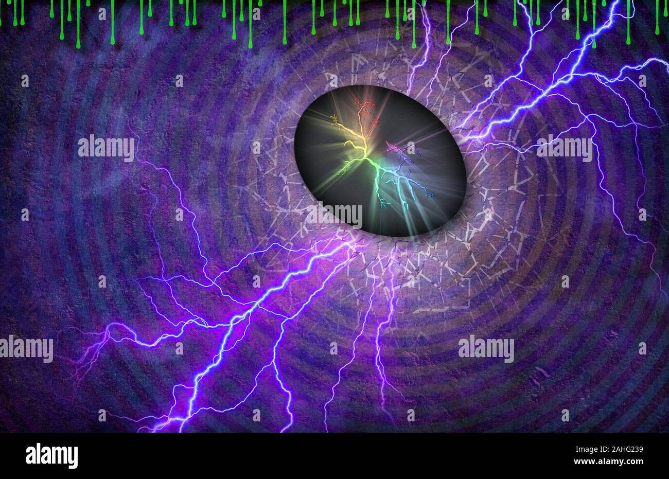 Lightning radiates hi-res stock photography and images - Alamy