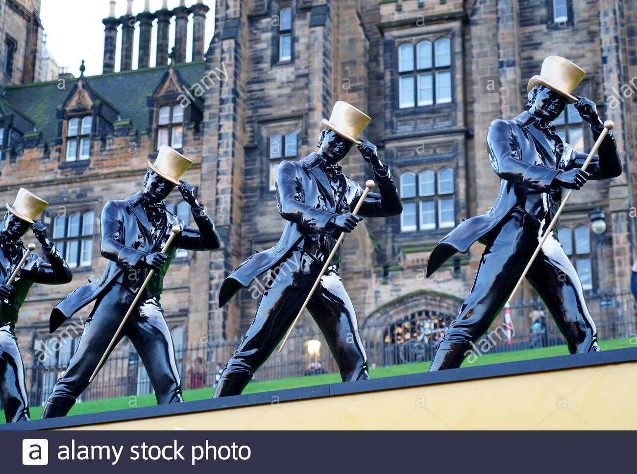 Johnnie walker striding man statue hi-res stock photography and images ...