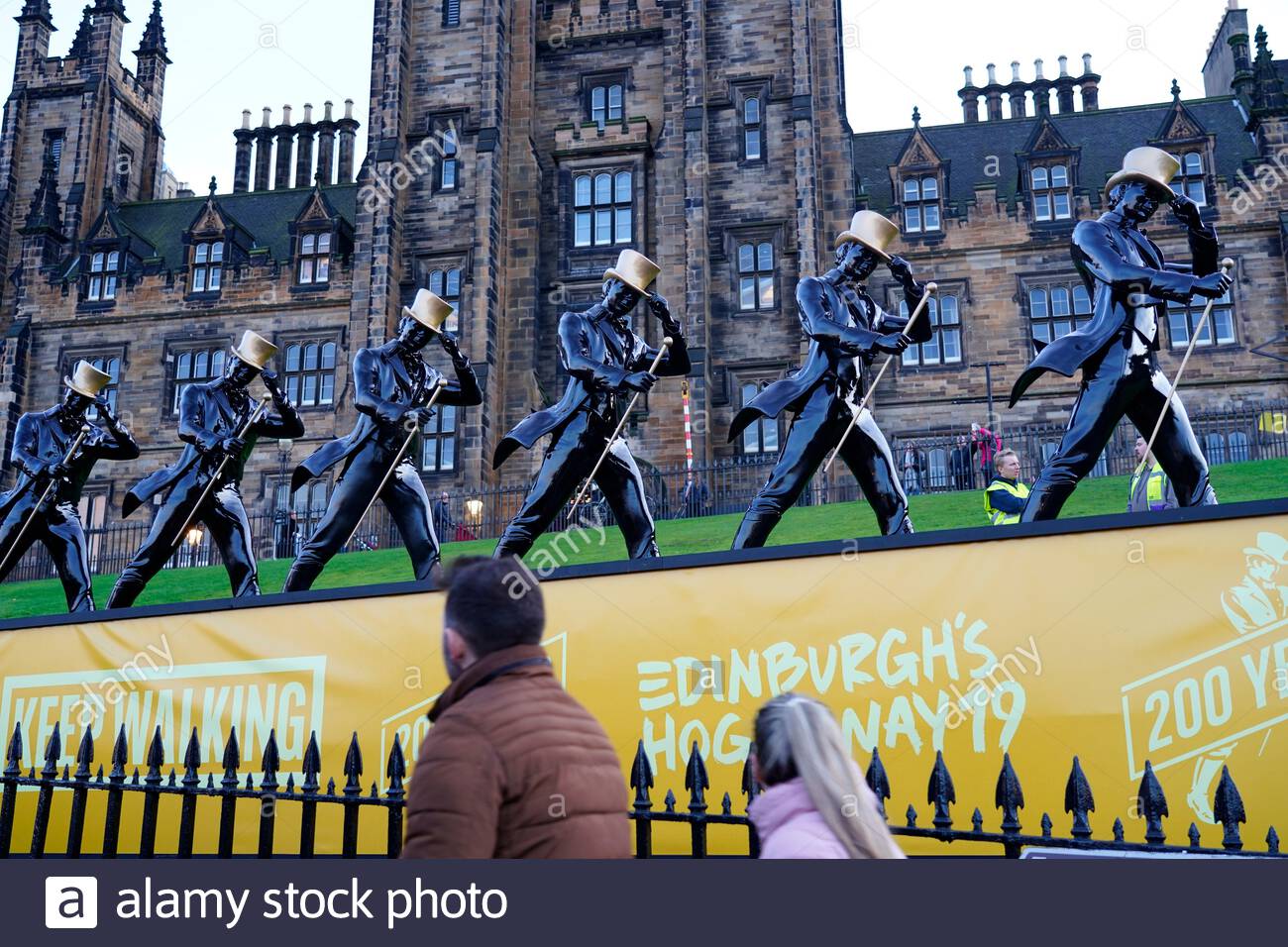 Johnnie walker striding man statue hi-res stock photography and images ...