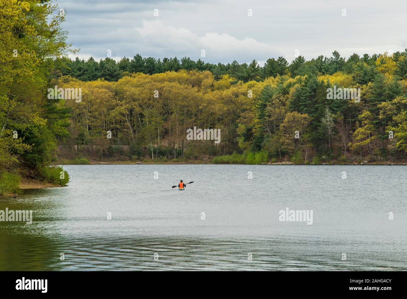 Henry david thoreau's cabin walden pond hi-res stock photography and ...