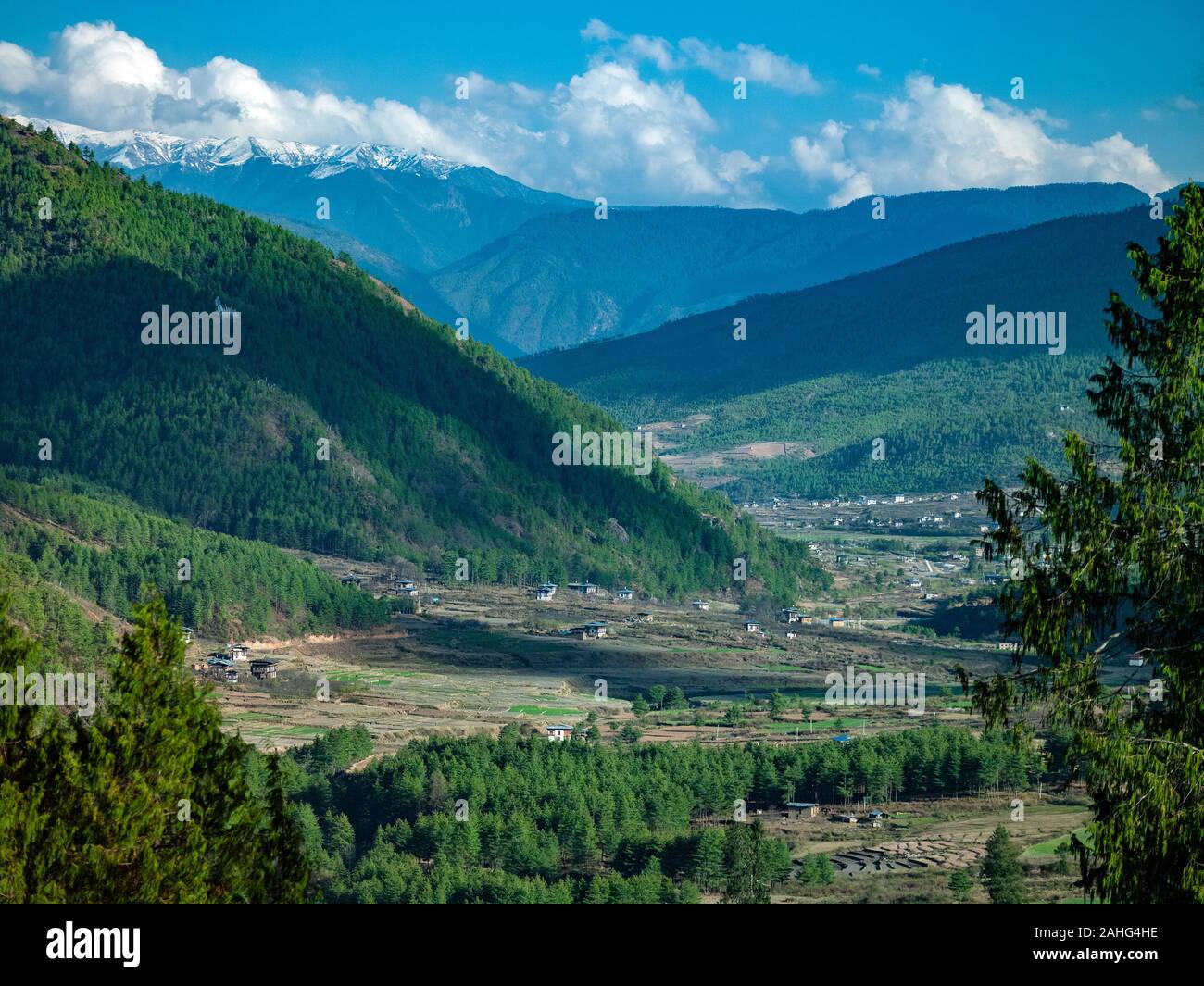 Paro Valley in the Kingdom of Bhutan Stock Photo - Alamy