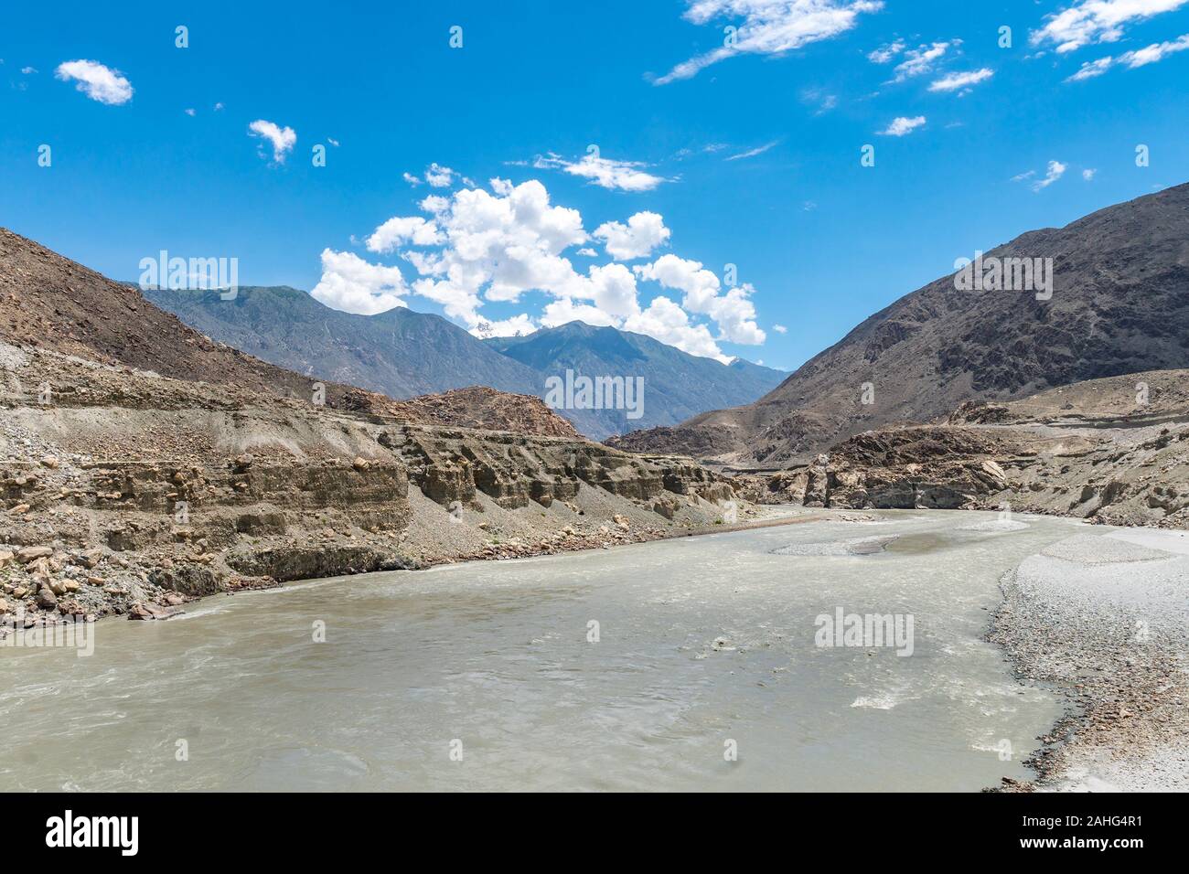 Gilgit Karakoram Highway Breathtaking Picturesque View of Landscape ...