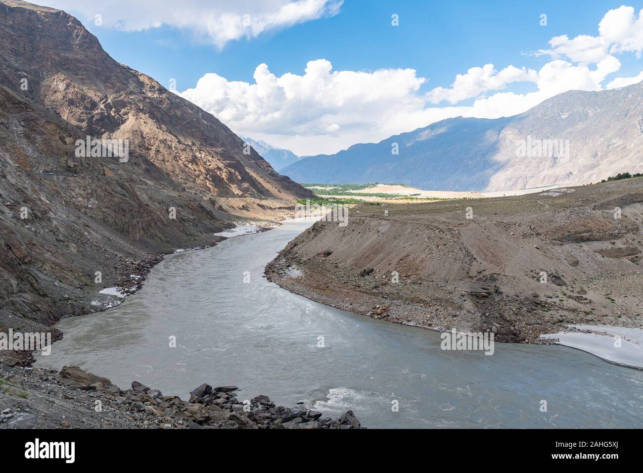 Gilgit Karakoram Highway Breathtaking Picturesque View of Landscape ...