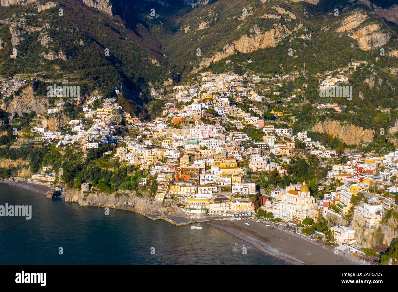 Positano from above hi-res stock photography and images - Alamy