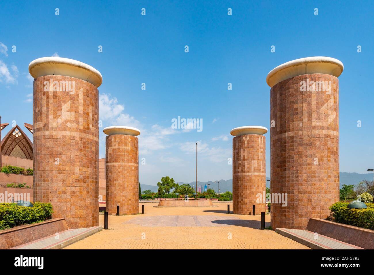 Islamabad Pakistan National Monument Picturesque View of Four Pillars ...