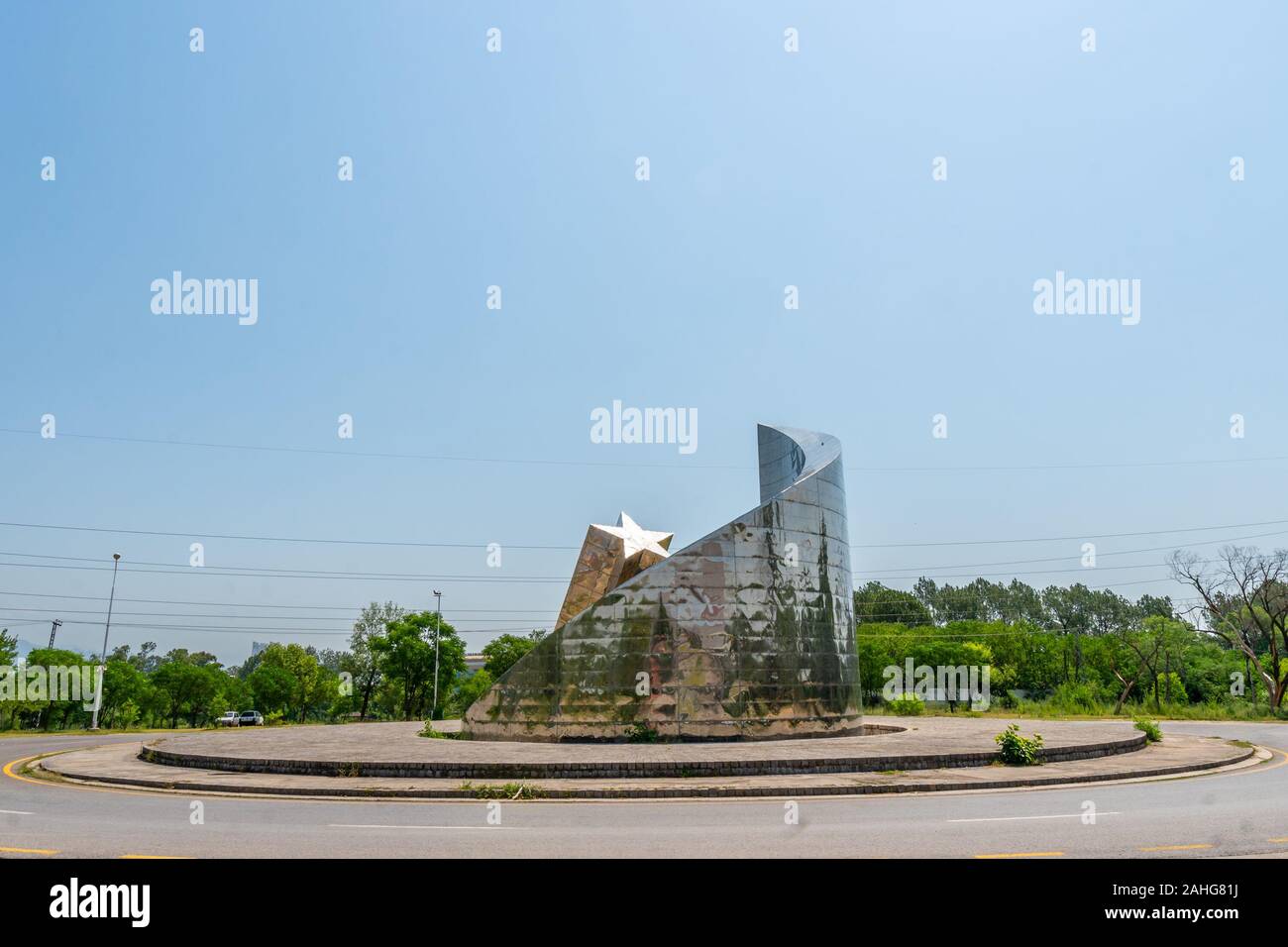Islamabad Star and Crescent Monument Picturesque View at Pakistan China ...