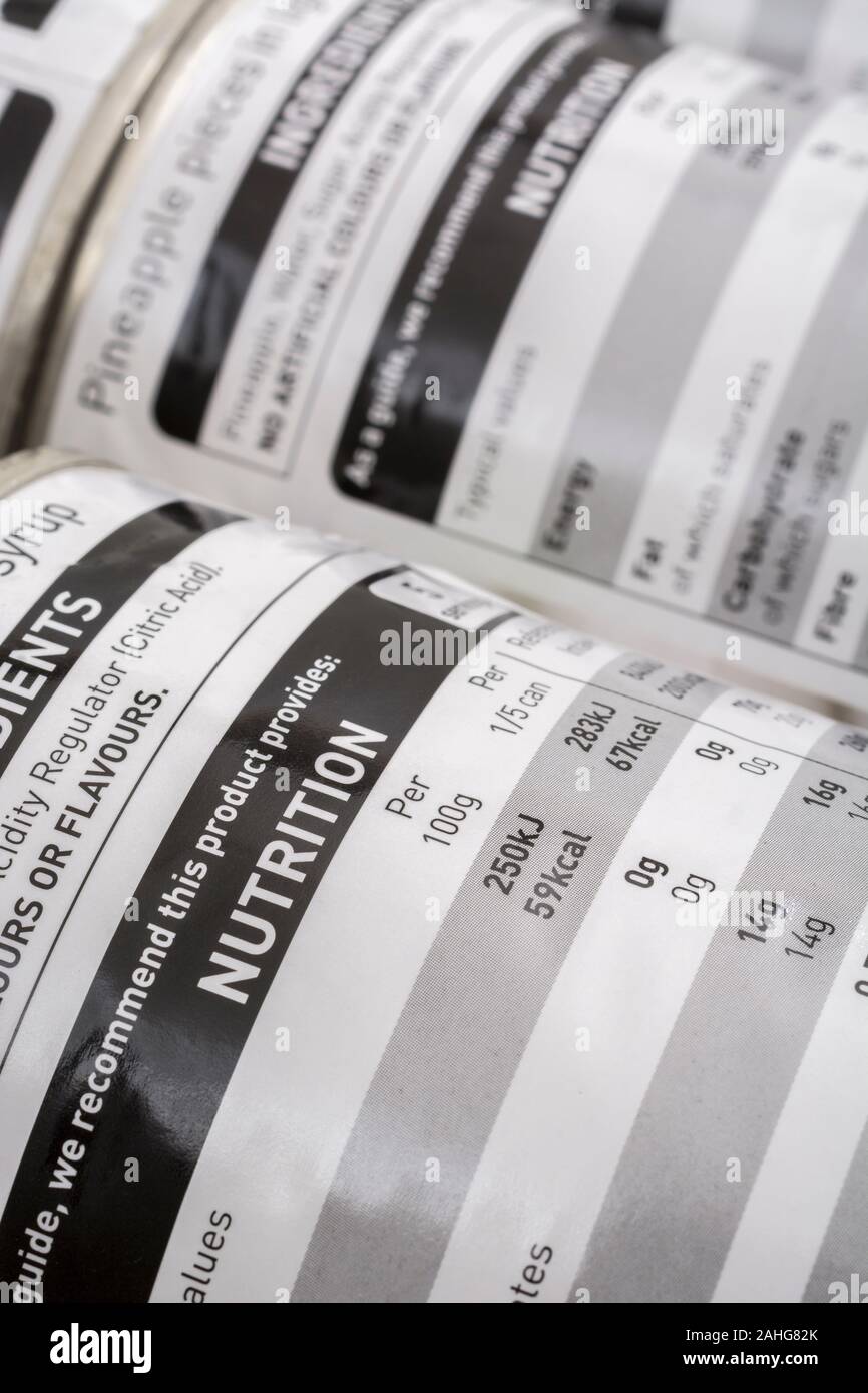 ASDA own-label pineapple chunks in tin / metal can. For food ...