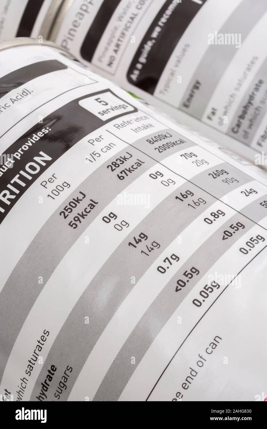 Food label tin hi-res stock photography and images - Alamy