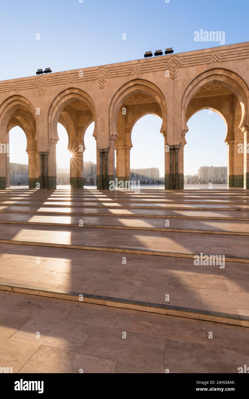 Hassan II Mosque is a mosque in Casablanca, Morocco. It is the largest ...