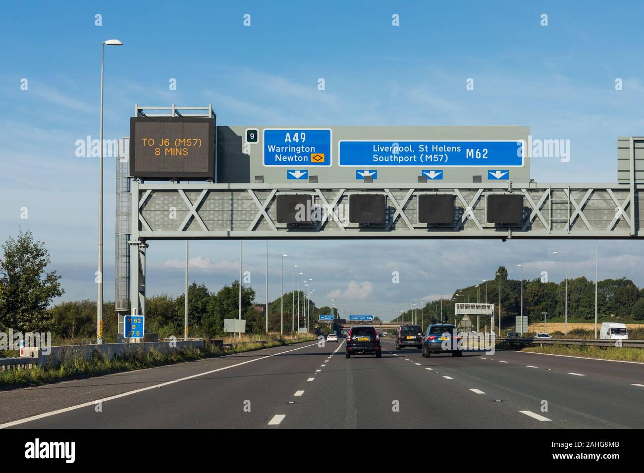 M62 Motorway Sign Stock Photos & M62 Motorway Sign Stock Images - Alamy