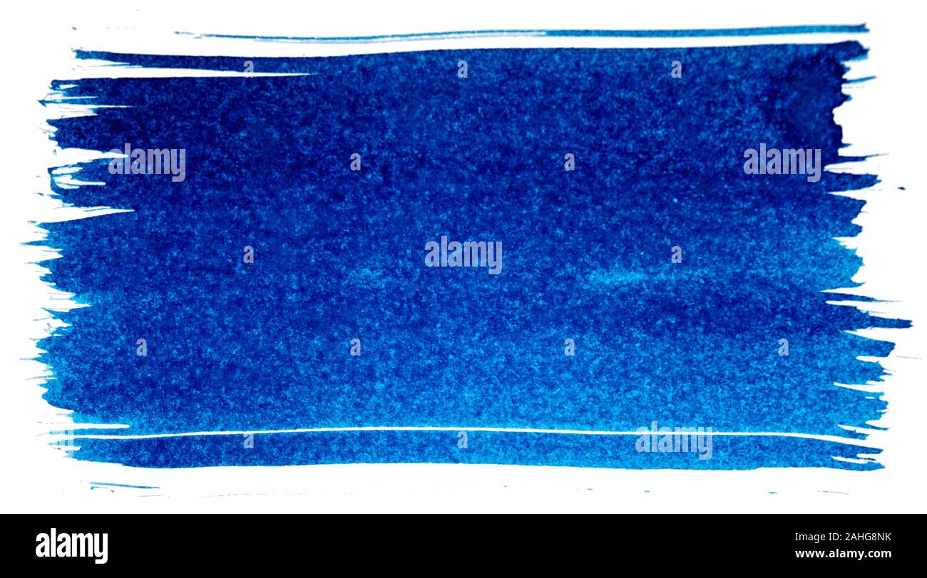 Blue smears on white paper Stock Photo - Alamy