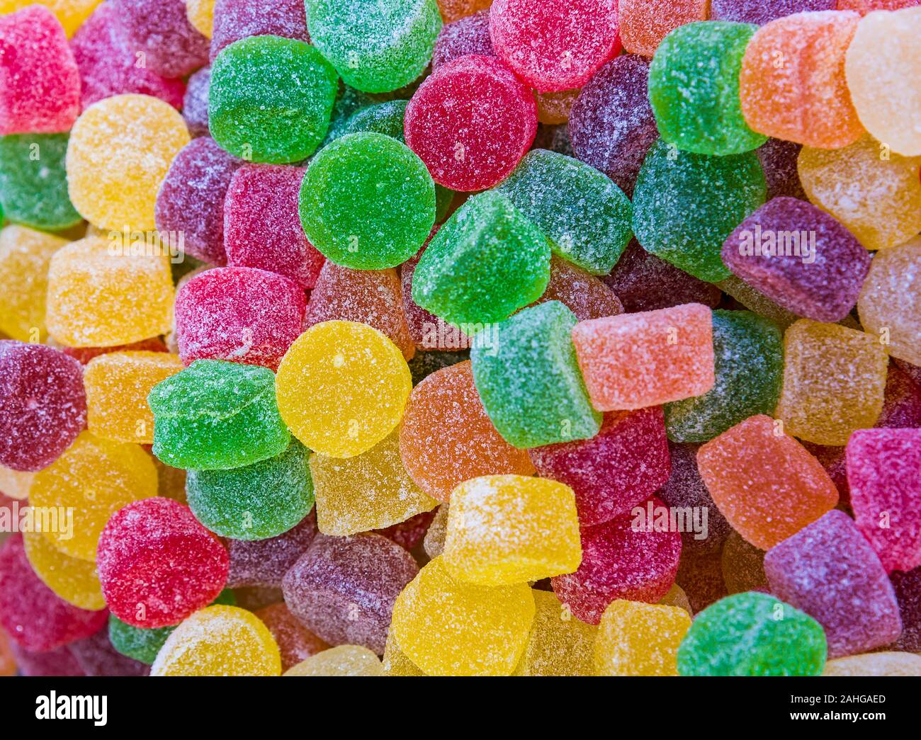 Assortment of sugar coated candy Stock Photo - Alamy