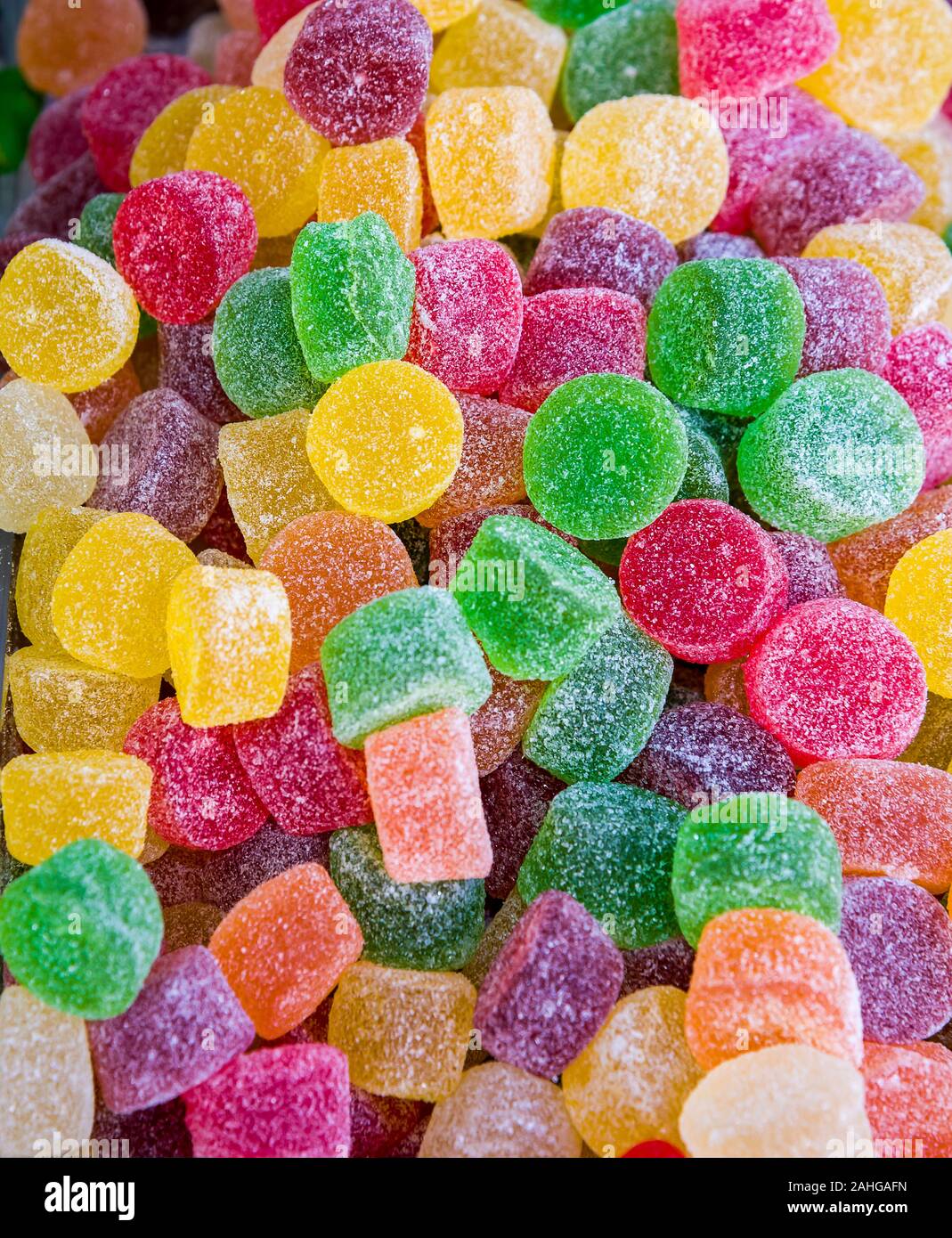 Assortment of sugar coated candy Stock Photo - Alamy