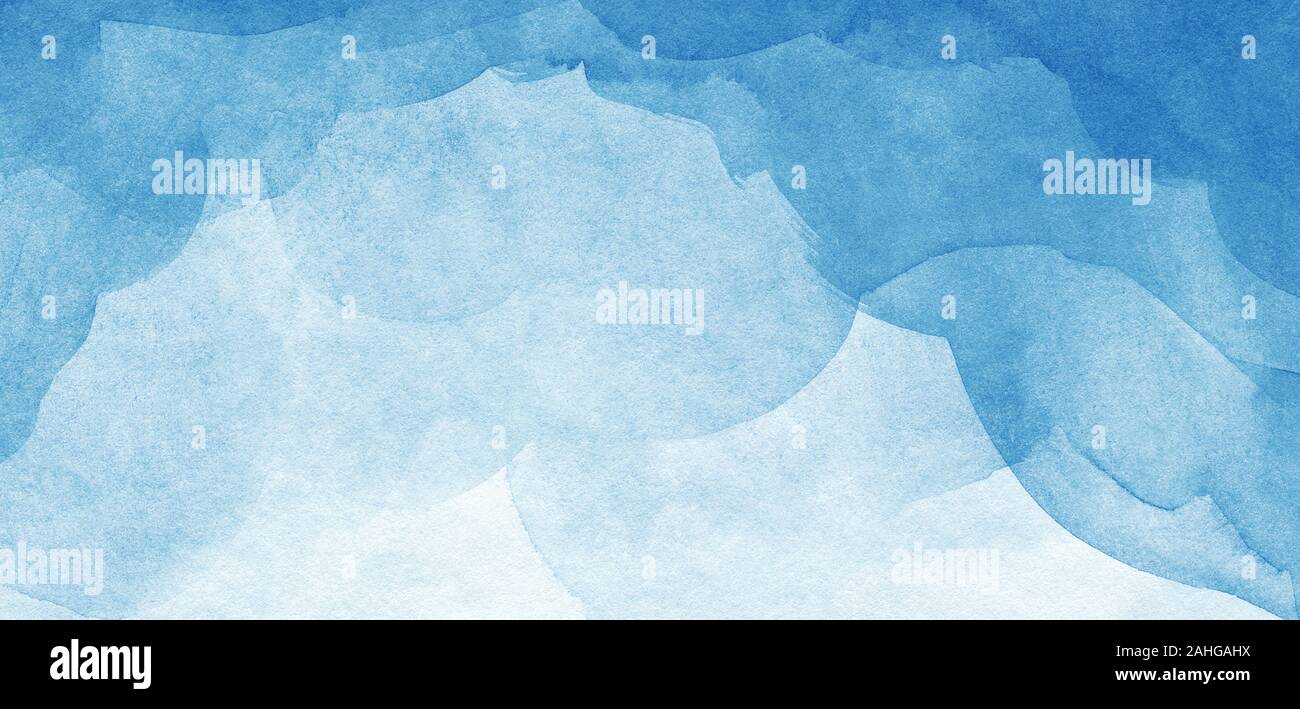 Blue azure abstract watercolor background for textures backgrounds and ...