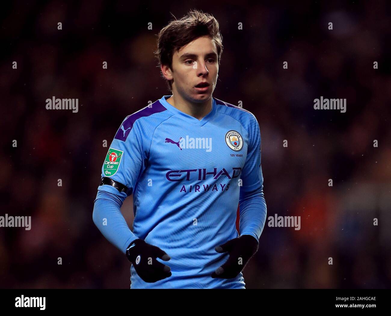 Manchester City's Adrian Bernabe during the Carabao Cup quarter final ...