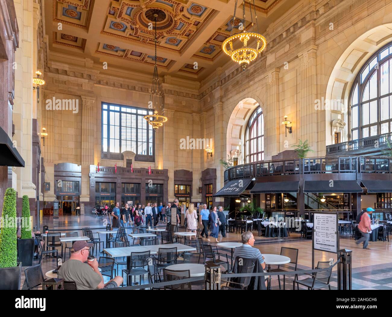 Interior of Kansas City Union Station, Kansas City, Missouri, USA Stock ...