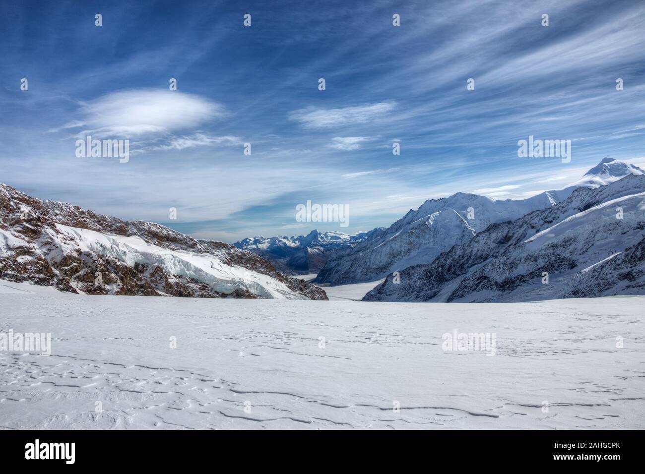 The Aletsch Glacier Switzerland Stock Photo - Alamy