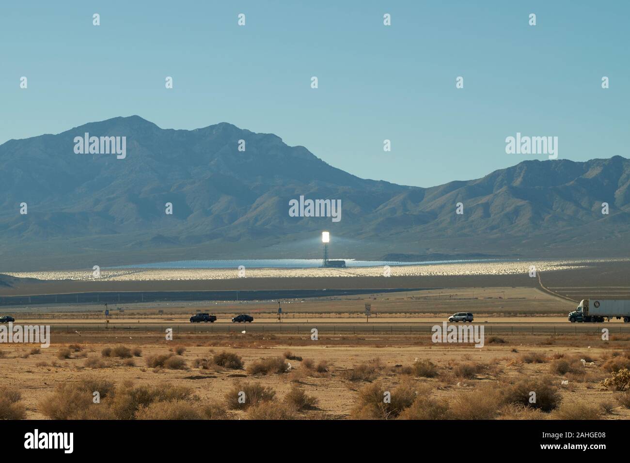 Solar farm in Nevada, USA Stock Photo - Alamy