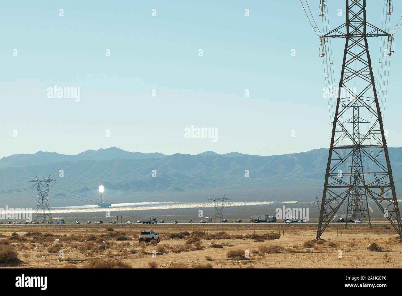 Solar farm in Nevada, USA Stock Photo - Alamy