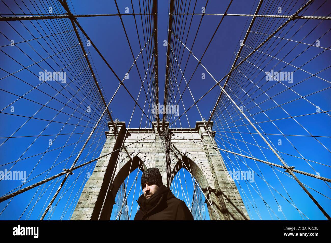 New York, NY, USA - November 2019. New York experience. Walking on ...