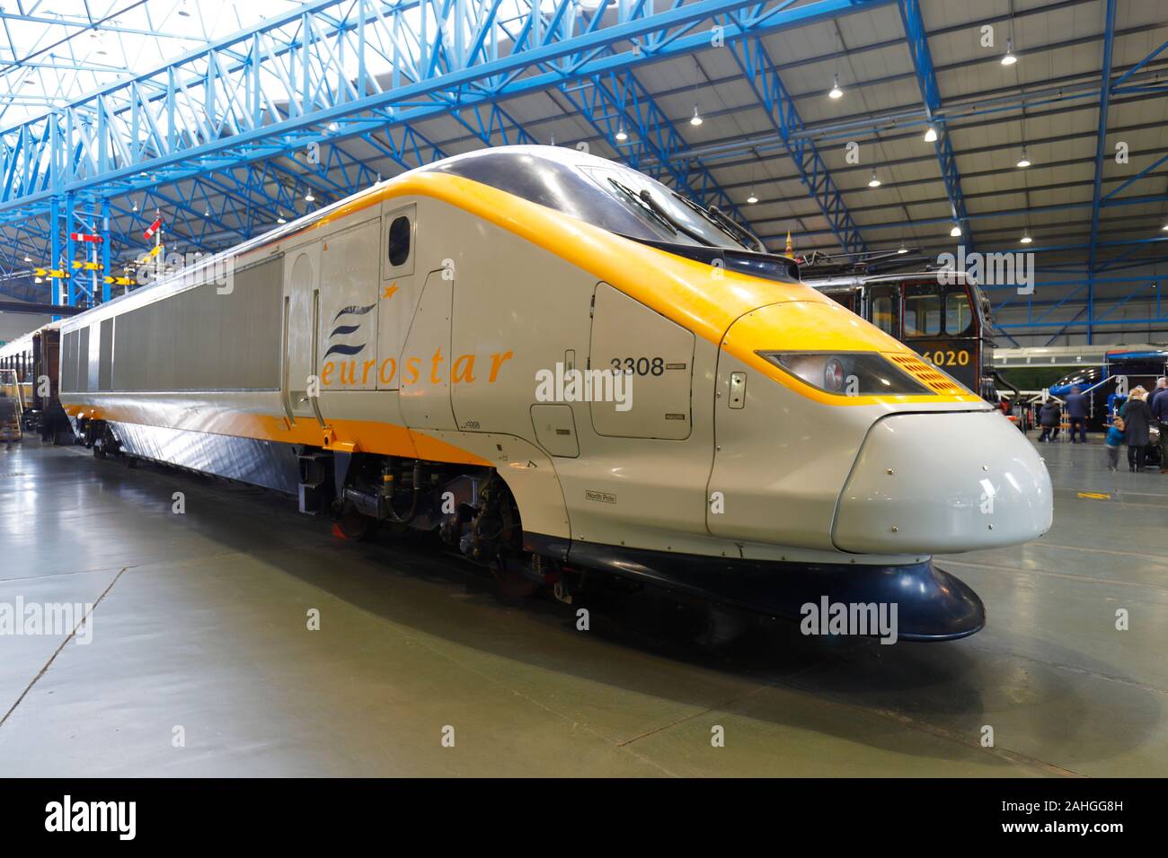 Eurostar train exhibit at the National Railway Museum in York,UK Stock ...