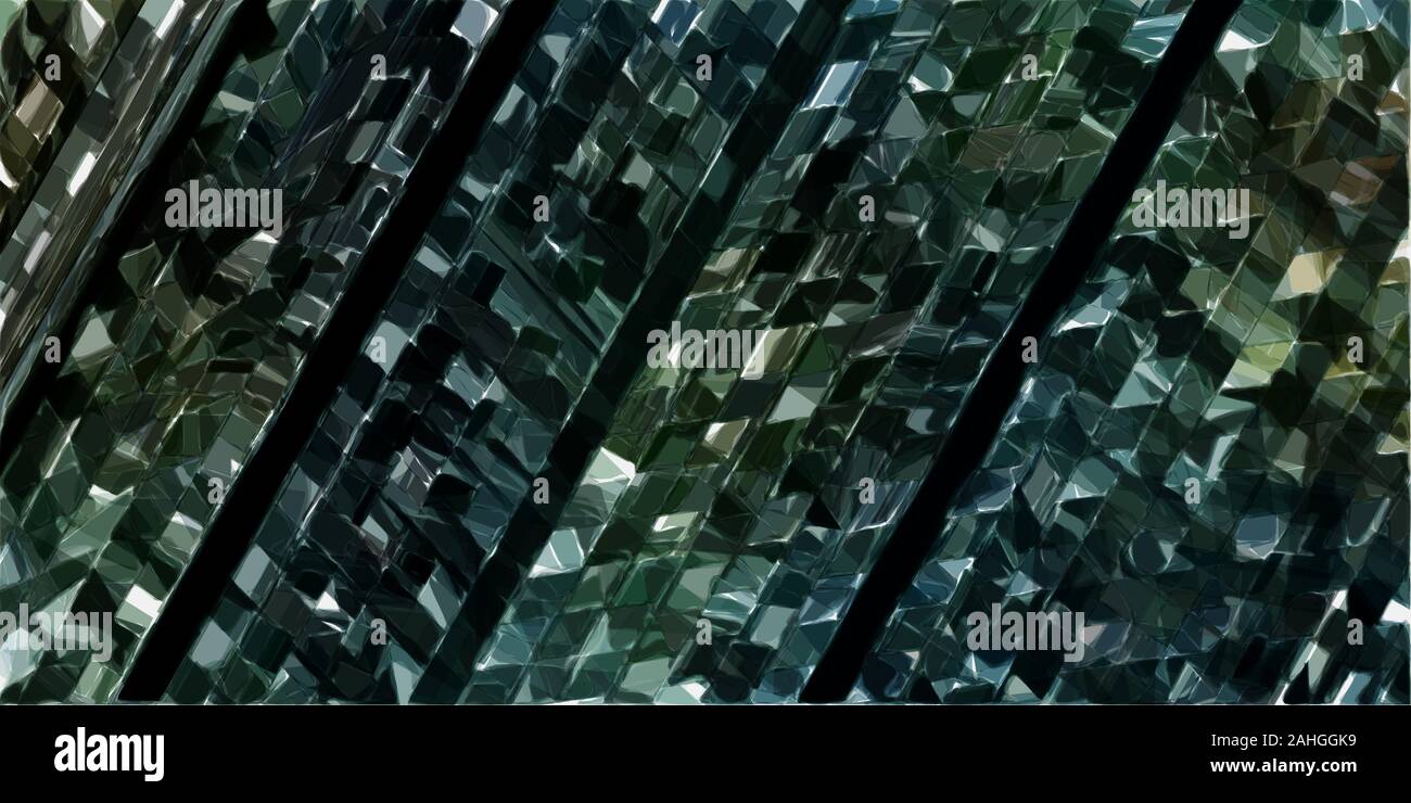 abstract futuristic modern tech stripes background with very dark green ...