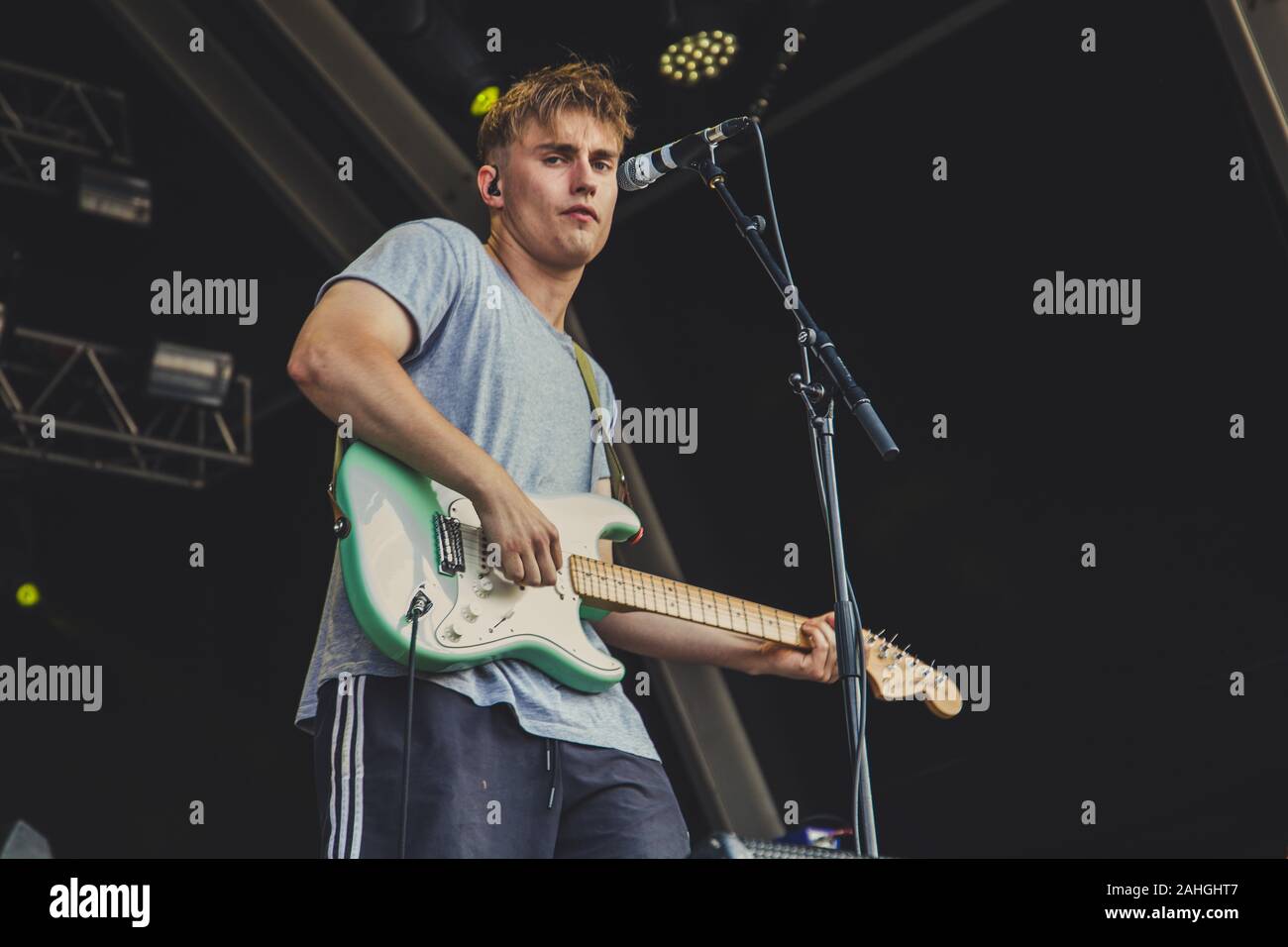 Sam fender live at standon calling festival 2018 Stock Photo - Alamy