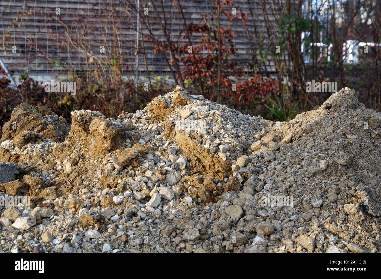 Gravel soil rubble pile mound hi-res stock photography and images - Alamy