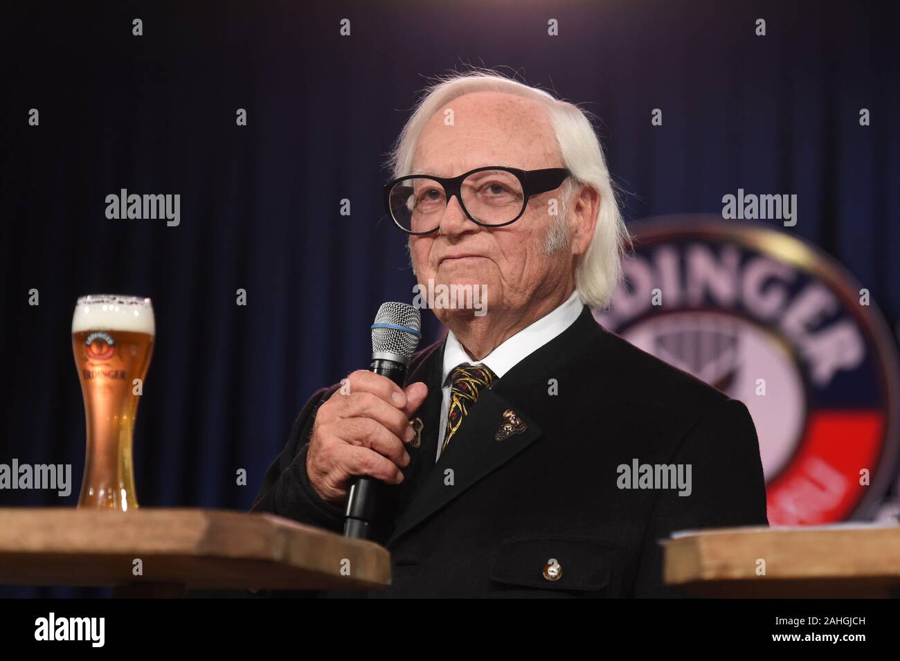 Erding, Germany. 29th Dec, 2019. Werner Brombach, owner of Erdinger ...