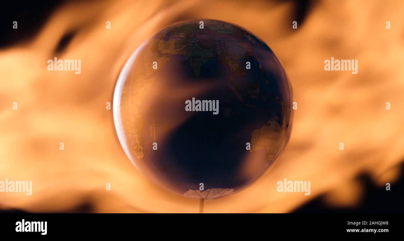 Burning planet earth global warming disaster or sun activity causing ...