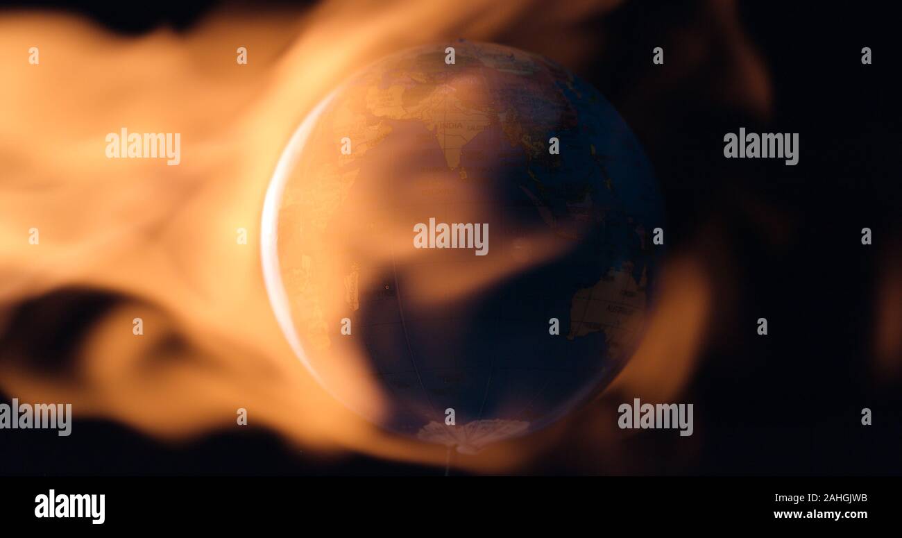 Burning planet earth global warming disaster or sun activity causing ...