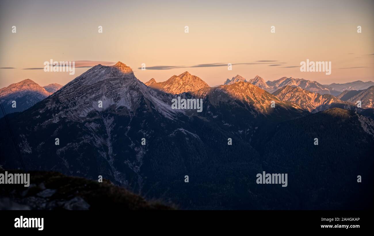 Morning Mountain Glow Stock Photo - Alamy