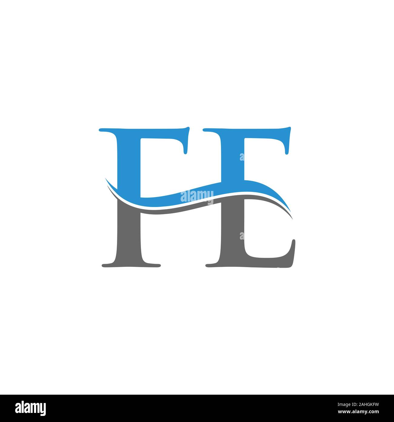 FE letter Type Logo Design vector Template. Abstract Letter FE logo ...